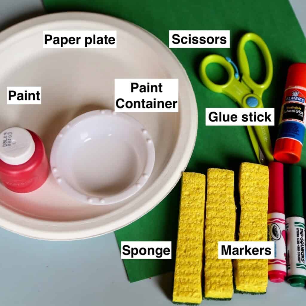 Paper Plate Tomato Craft for Kids (Easy Sponge Painting!) - Platein28