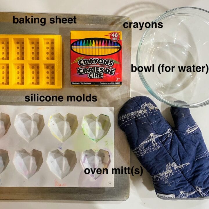 Melted Crayon Art with Molds - Platein28