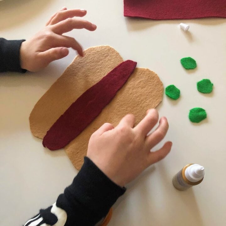 Hot Dog Craft with Felt - Platein28