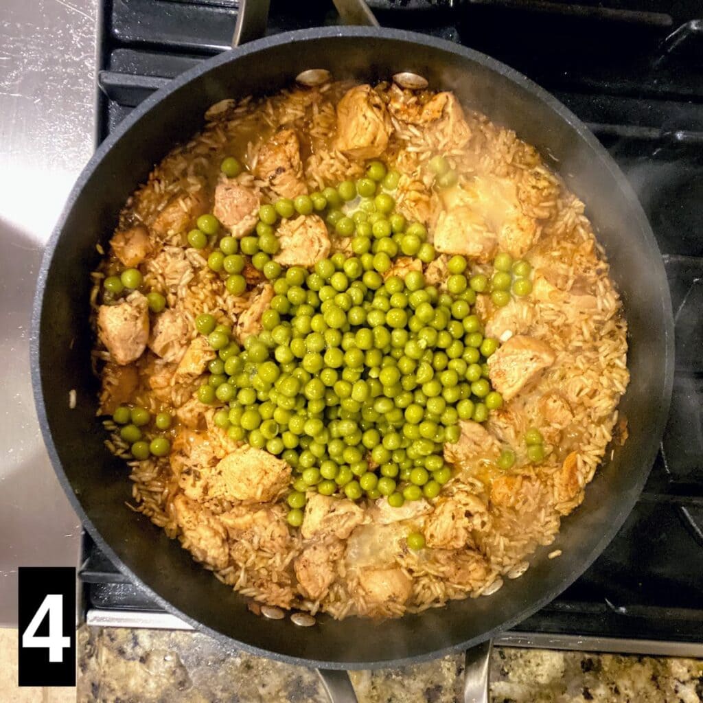 Creamy Chicken Pea Skillet with Rice (One Pan!) - Platein28